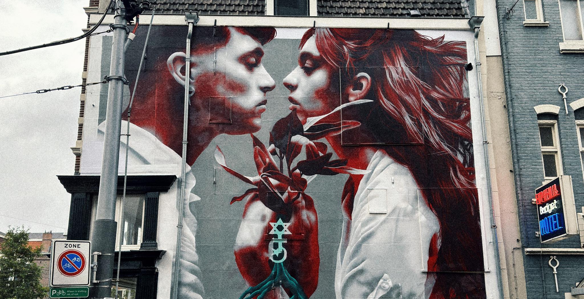 NETHERLANDS: Streetart Amsterdam - De Weteringschans - Vijzelgracht 49 ...